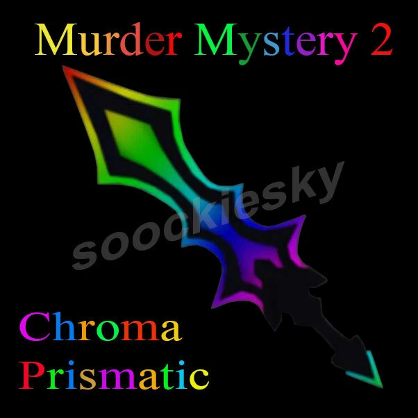 ROBLOX MM2 PRISMATIC Godly Murder Mystery 2 Schusswaffe Gun Pistole ...