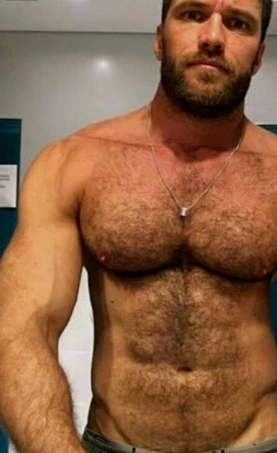 SHIRTLESS MALE BEEFCAKE Muscular Hunk Beard Hairy Chest Abs Man PHOTO 4X6 C863 £3.32 - PicClick UK