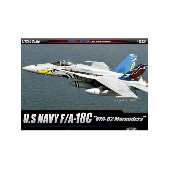 ACADEMY 12534 F/A-18C USN VFA-82 Marauders, Aircraft Scale 1/72 Hobby ...