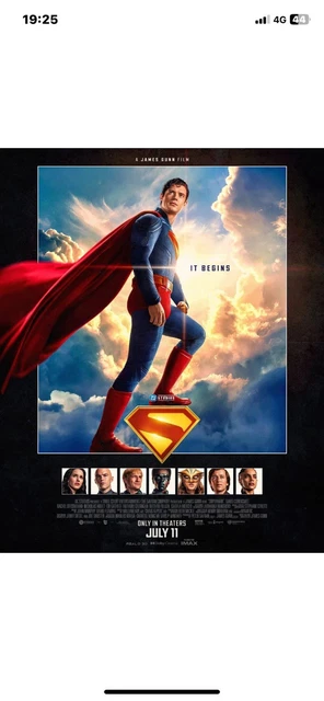 SUPERMAN IT BEGINS official 2025 A3 Odeon movie Poster £1.75 - PicClick UK