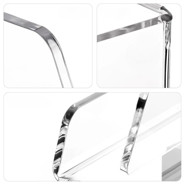 ACRYLIC BROCHURE HOLDER Desktop Booklet Menu Display Stand Transparent ...