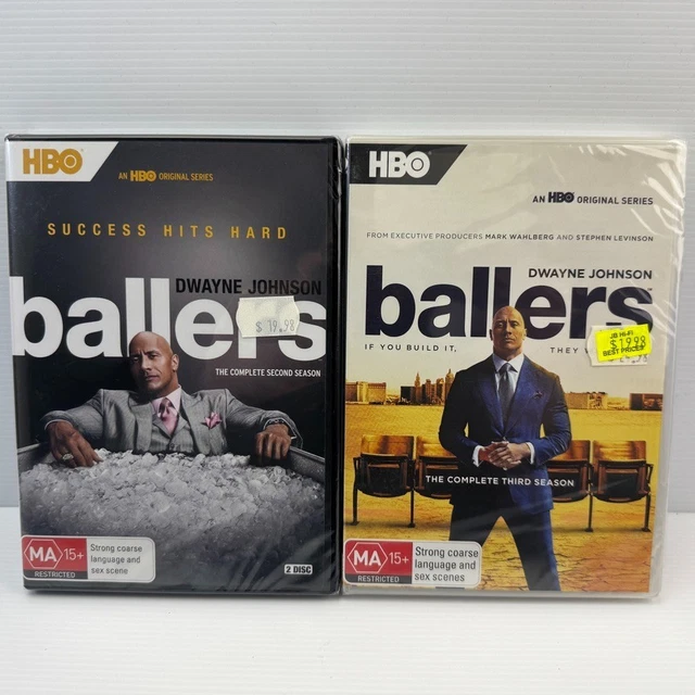 BALLERS SEASON 2-3 DVD PAL Region 4 AU/NZ The Rock HBO Brand New Free ...