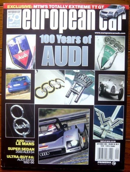 EUROPEAN CAR EUROPEAN Car Magazine USA September 1999 £45.14 - PicClick UK