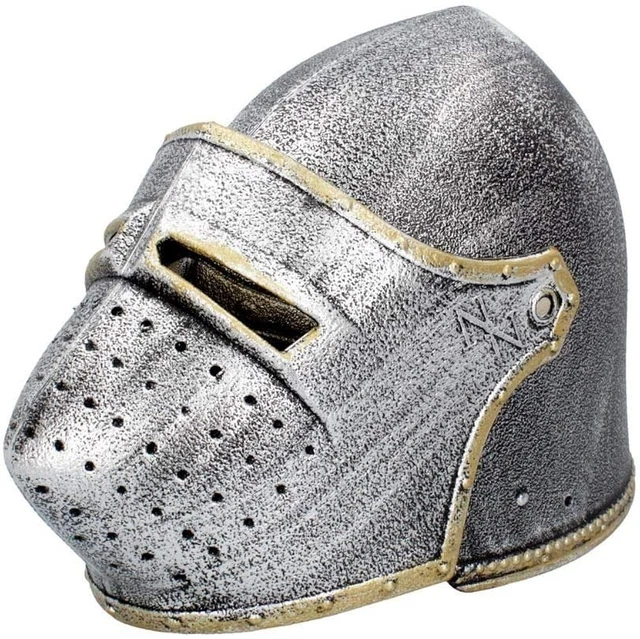 NEMESIS NOW MEDIEVAL Knight's Helmet Fancy Dress Accessory - Gold ...