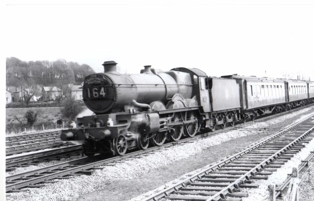 RAIL PHOTO GWR 460 Castle 7025 Magor nr station Monmouthshire Newport ...