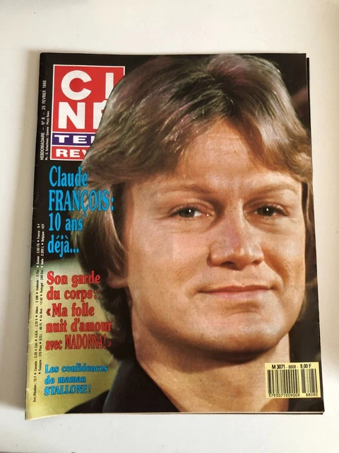 MAGAZINE REVUE PROGRAMME télé CINE TELE REVUE n° 8 1988 vintage claude ...