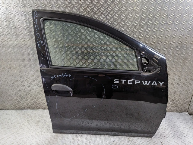 DACIA SANDERO DOOR Front Right Driver Side Offside In Black Mk2 2016 £ ...