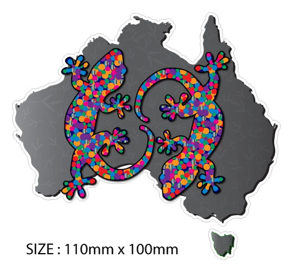 AUSTRALIAN MAP STICKER decal RV Motorhome, 4X4, Caravan, large Grey ...