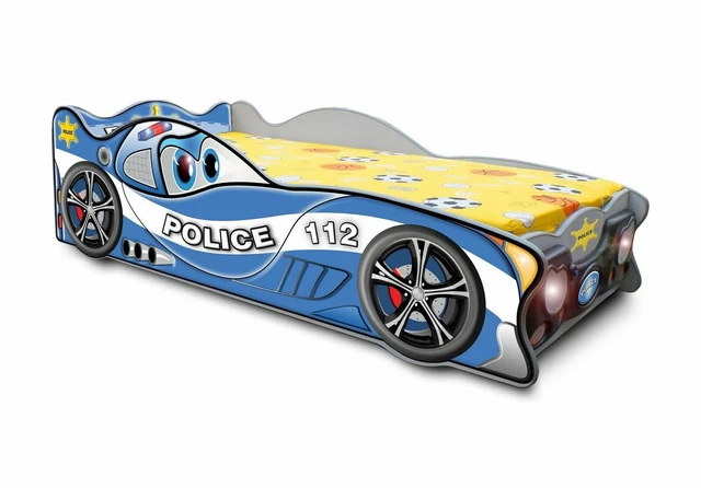 VOITURE DE COURSE Auto Lit Sommeil Chambre Enfant Lits Meuble Bois ...