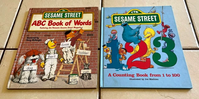 SESAME STREET THE ABC Book Of Words & A Counting Book From 1 to 100 ...