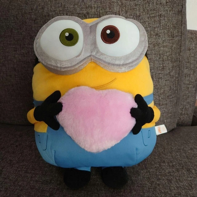 MINION BOB MEGA Jumbo Peluche géante en forme de cœur rose Minions ...