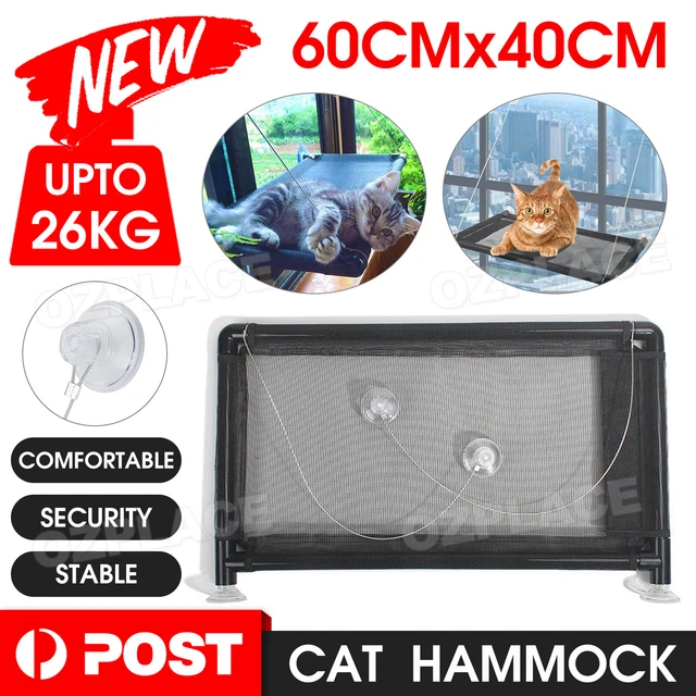 PET CAT WINDOW Hammock Perch Bed Hold Up To 60lbs Mounted Durable Seat ...