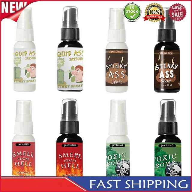 LIQUID FART SPRAY Cans 8 Types Smelly Stink Mist Ass Stinky Bomb Prank ...
