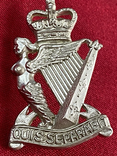 THE ROYAL IRISH/ULSTER Rifles British Military Cap Badge - Anodised S ...