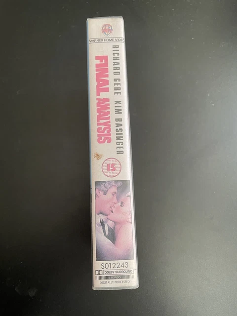 FINAL ANALYSIS (VHS) 1992 Richard Gere, Kim Basinger, Uma Thurman Movie ... FINAL ANALYSIS (VHS) 1992 Richard Gere, Kim Basinger, Uma Thurman Movie ...