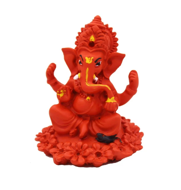 HINDU GOD GANESH Elephant Headed God Statue Ganesha Idol Show Piece ...