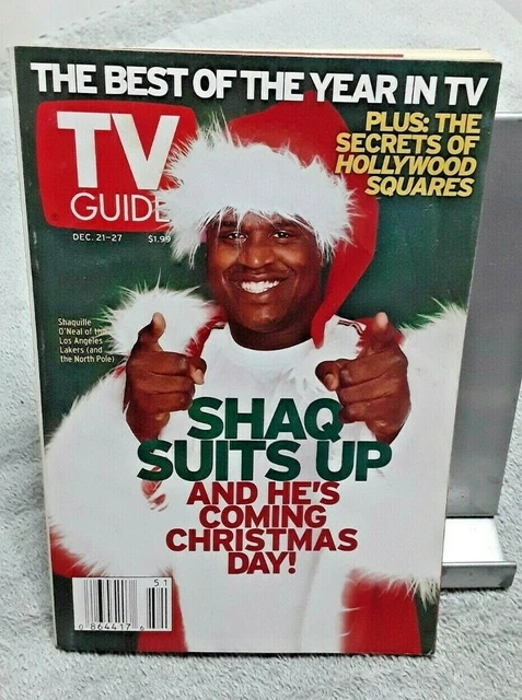 TV GUIDE DECEMBER 21-27 2002 Shaq plus Hollywood Squares Newsstand £4. ...
