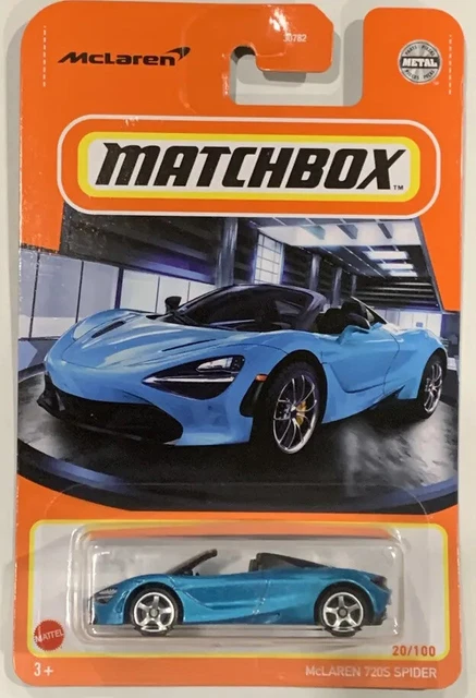 MATCHBOX MCLAREN 720S Spider Blue 20/100 Diecast 1:64 scale Toy Car ...