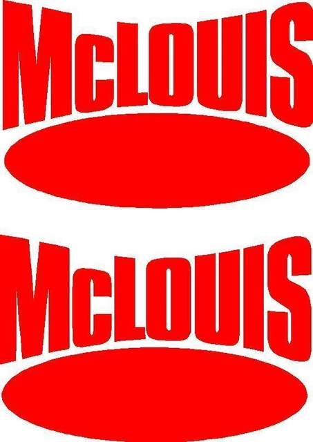 2 X MCLOUIS MOTORHOME/CARAVAN STICKERS CHOICE OF COLOURS OTHER SIZES ...