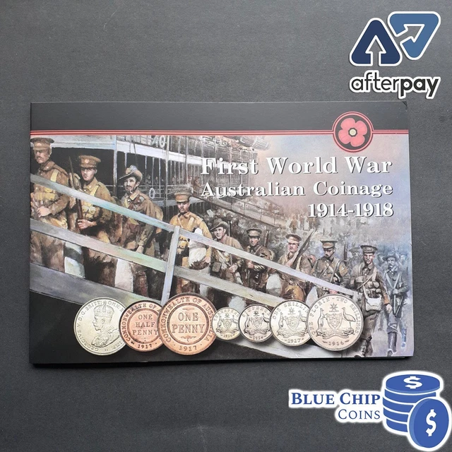 2018 FIRST 1ST World War Australian Coinage 1914 - 1918 Predecimal Mint ...