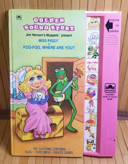 VINTAGE GOLDEN SOUND Story Book 1991 Miss Piggy Kermit Animal Jim ...