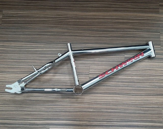SCHWINN XS - 3 1995 Race Frame 20” Vintage Old Mid School BMX Chrome 1 ...