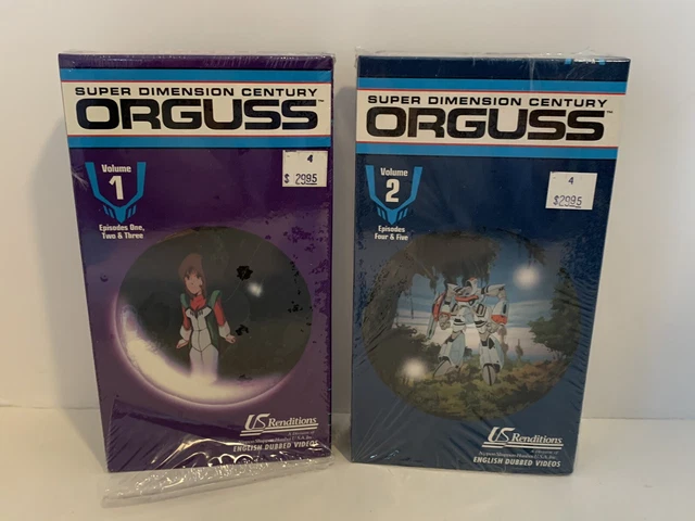 RARE VINTAGE SUPER Dimension Century Orguss Vol 1 & 2 VHS Tapes $19.99 ...
