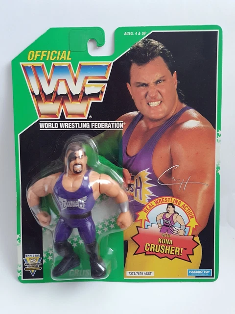 HASBRO WWF 1994 - Crush - Pre-Production Sample Error MOC - Series 11 ...