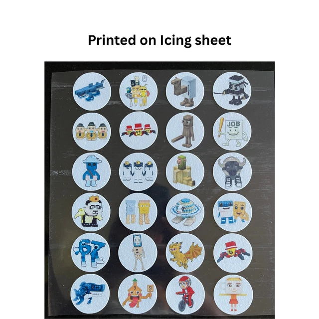 STEAL A BRAINROT mini cupcake topper/ roblox steal a brainrot cupcake ...