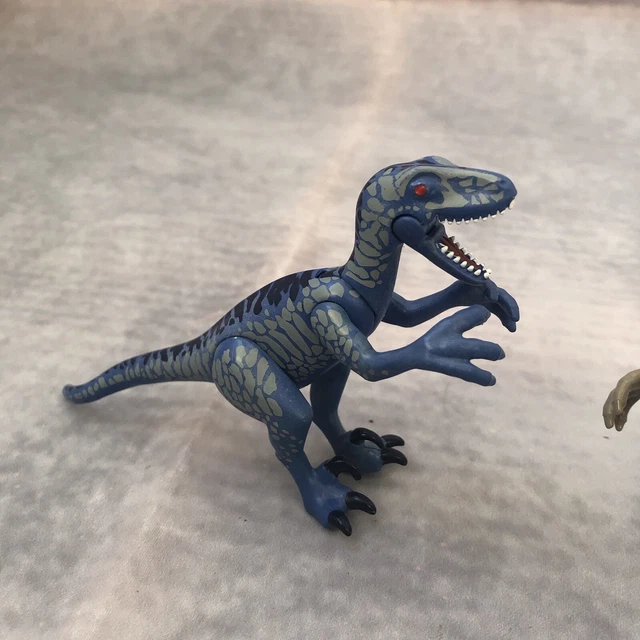PLAYMOBIL 2X VELOCIRAPTOR Dinosaur Raptor Dino Explorer Rare Purple ...