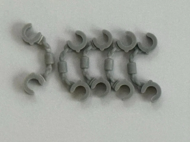 FIVE X LEGO Minifigure, Utensil Handcuffs 61482 Light Bluish Gray £1.94 ...