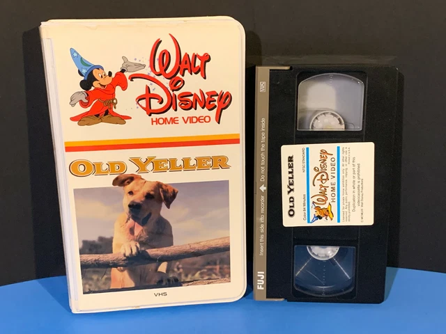 VHS OLD YELLER (Disney, 1985?) Vintage Clamshell and Tape RARE See My ...