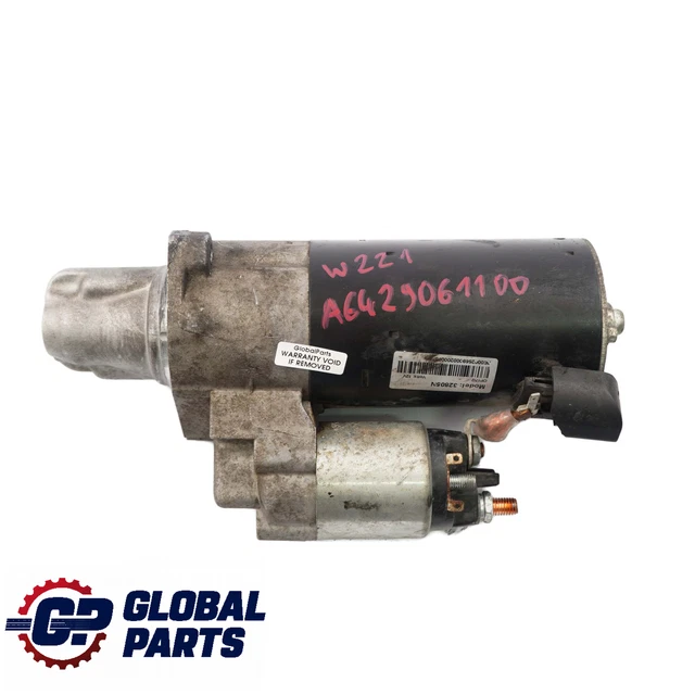 ENGINE STARTER MOTOR Mercedes W204 C207 W212 W221 OM642 Diesel ...
