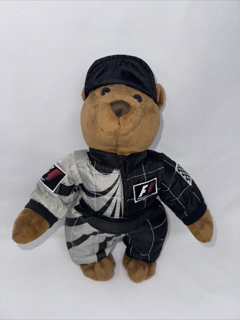 FORMULA 1 RACING Teddy Bear Brand New Mascot Dressed In F1 Suit and Hat ...