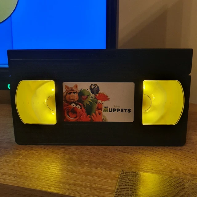 DISNEY'S THE MUPPETS Movie LED VHS Tape Lamp Birthday Gift Retro ...