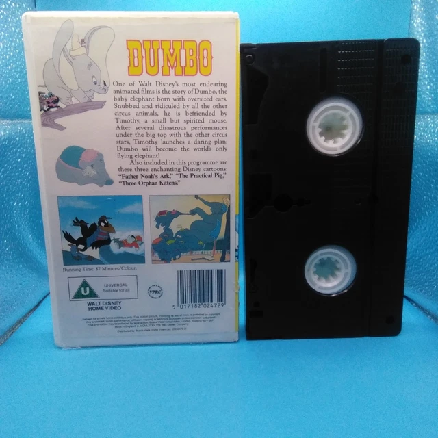 WALT DISNEY'S DUMBO Vintage with three cartoons extra (PAL VHS) £8.99 ...