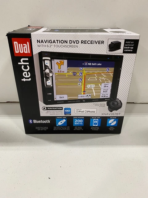 DUAL TECH XNAV267BT Bluetooth Navigation Mechless Receiver Touchscreen ...