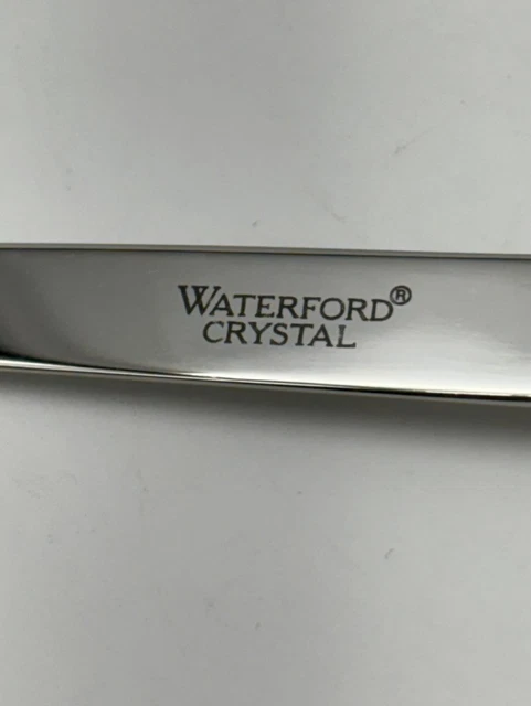 WATERFORD CRYSTAL LETTER Opener Ribbed Stainless Steel Blade 8 3/8" $50 ...