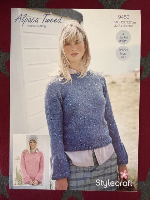 PRE-OWNED KNITTING PATTERN- Stylecraft 9453 - Ladies Sweaters - 32-50 ...
