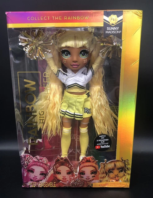 RAINBOW HIGH SUNNY Madison Rare Doll Series Cheerleader Fashion Doll £ ...