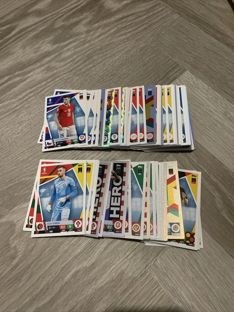 TOPPS MATCH ATTAX uefa euro 2024 bundle 100 Cards. No Dups. B4 £8.99 ...