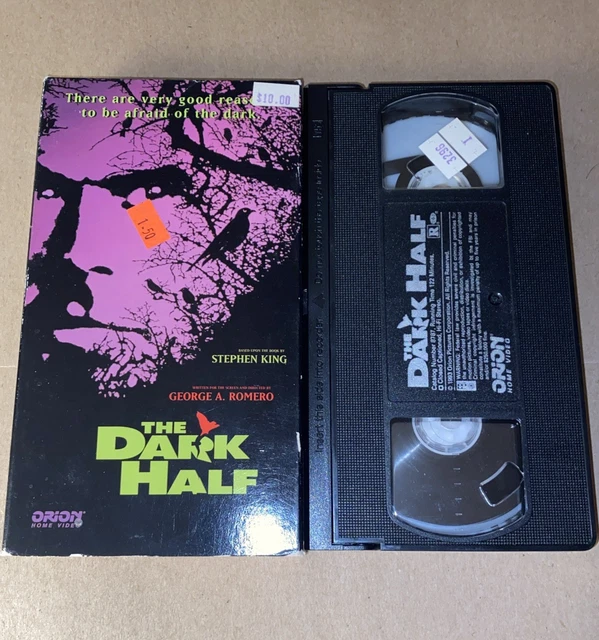 THE DARK HALF VHS Stephen King George Romero Horror w/ Slipcover Tested ...