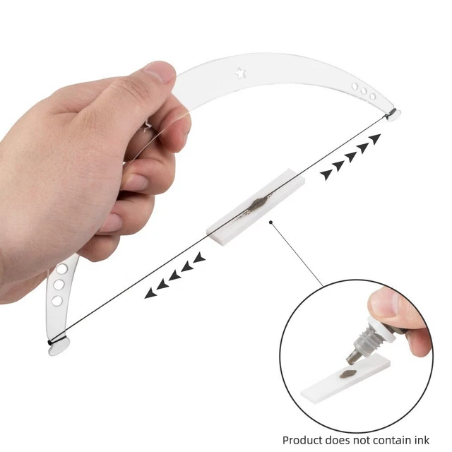 TRANSPARENT HORIZONTAL RULER Auxiliary Line Drawing Eyebrow Ruler Make ...