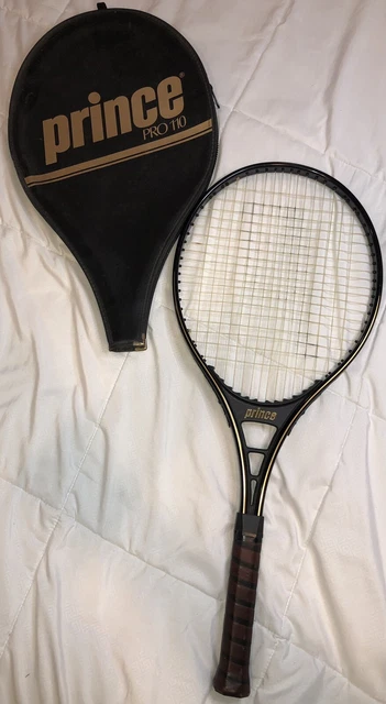 VINTAGE PRINCE PRO Series 110 4 3/8 No.3 Tennis Racket With Cover $26. ...