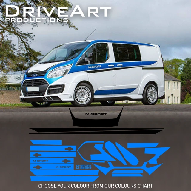 FORD TRANSIT CUSTOM M Sport Graphics Kit Decals SWB £253.43 - PicClick UK