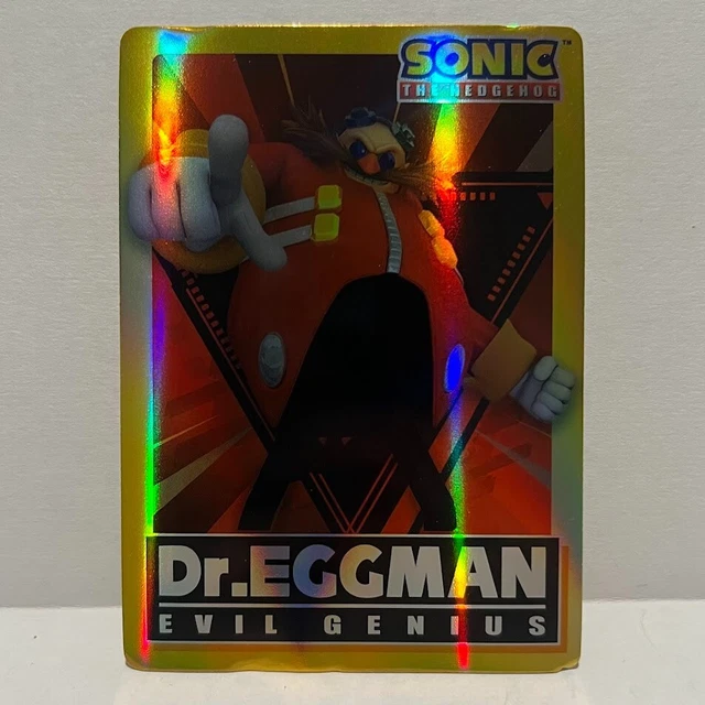 SONIC THE HEDGEHOG Collector Card Dr Eggman Evil Genius Jakks £9.25 ...