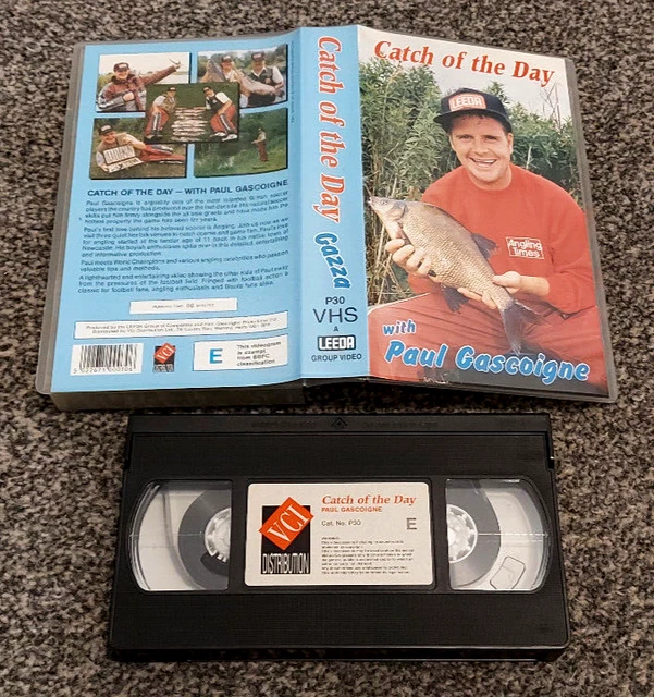 CATCH OF THE Day With Paul Gascoigne Gazza Fishing Interest Pal Vhs ...