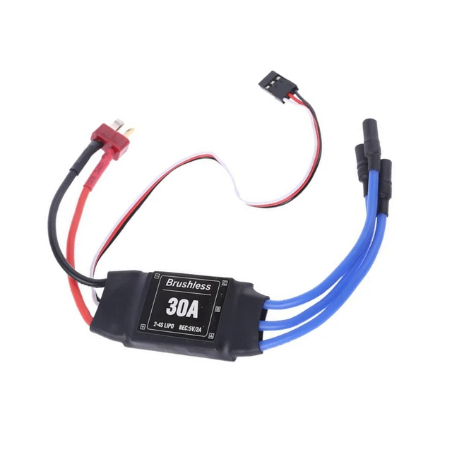 30A 2-4S BRUSHLESS Motor ESC Speed Controller For RC Plane Helicopter ...