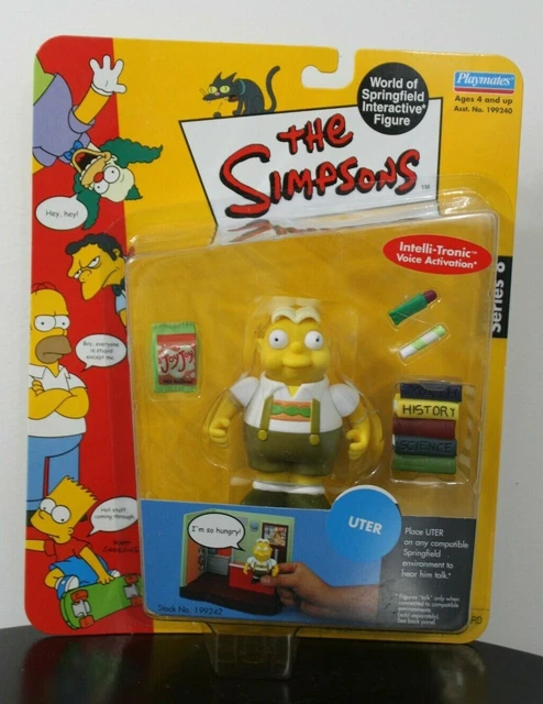 FIGURA DE ACCIÓN de Uter Simpsons WoS 199242 World Springfield 2002 ...