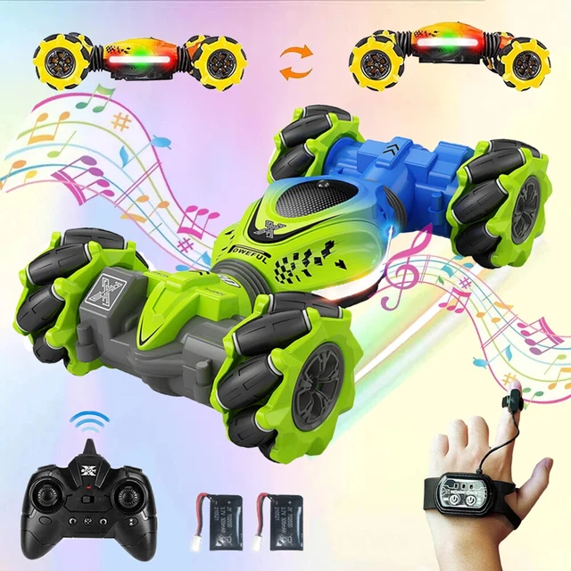 360° REMOTE CONTROL Stunt Car 4WD RC Hand Gesture Control With Music ...